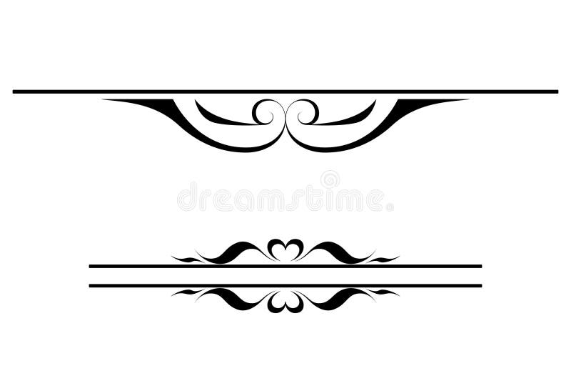 Vector Frames Black on a White Background Stock Illustration ...