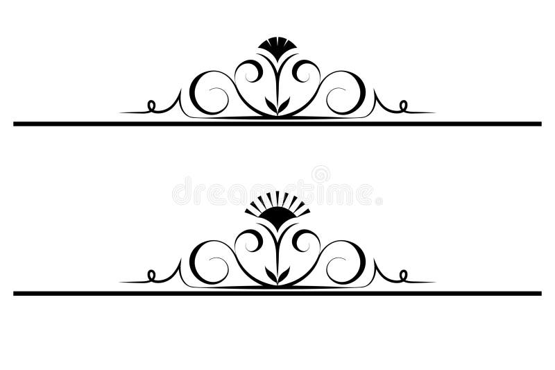 Vector Frames Black on a White Background Stock Illustration ...