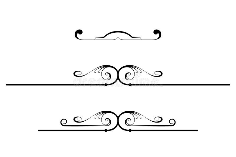 Vector Frames Black on a White Background Stock Illustration ...