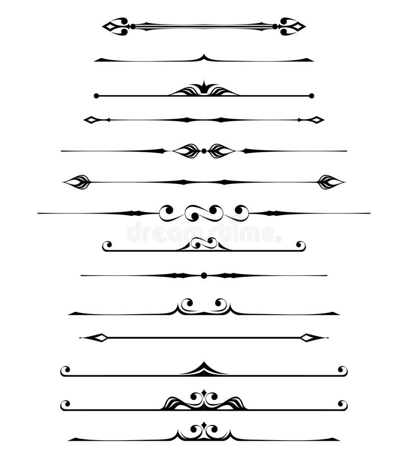 Vector Frames Black on a White Background Stock Illustration ...