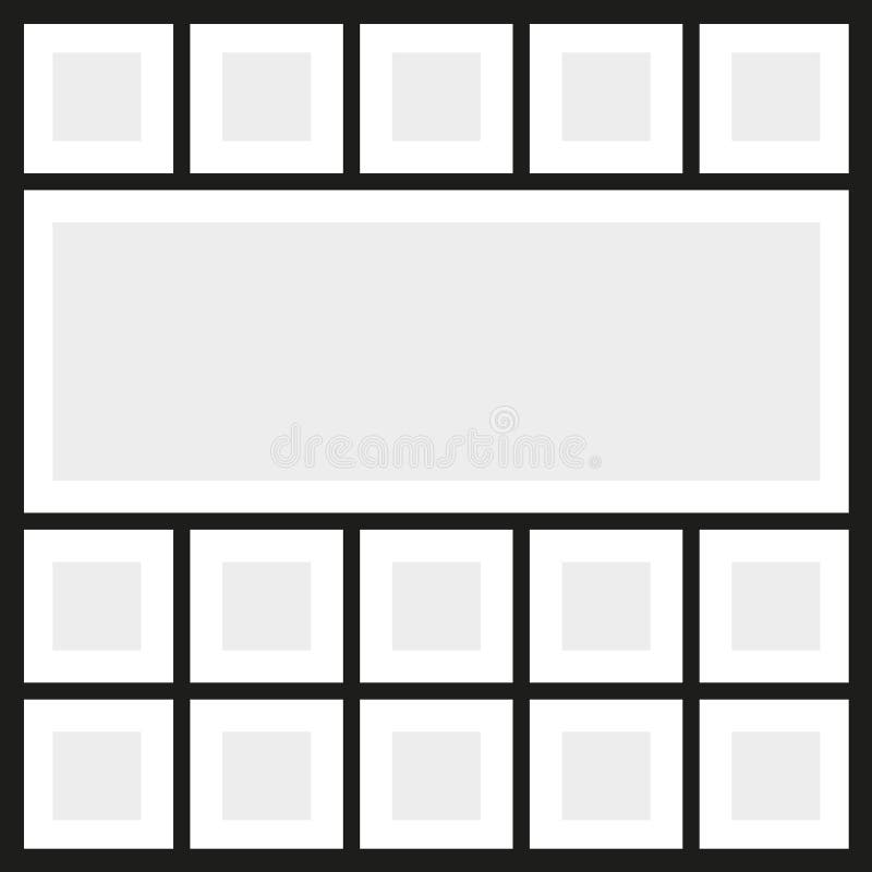Vector Frames Photo Collage Editorial Stock Photo - Illustration of ...