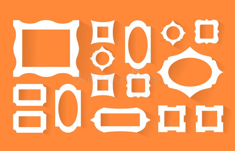 Vector frames on the wall. stock vector. Illustration of location ...