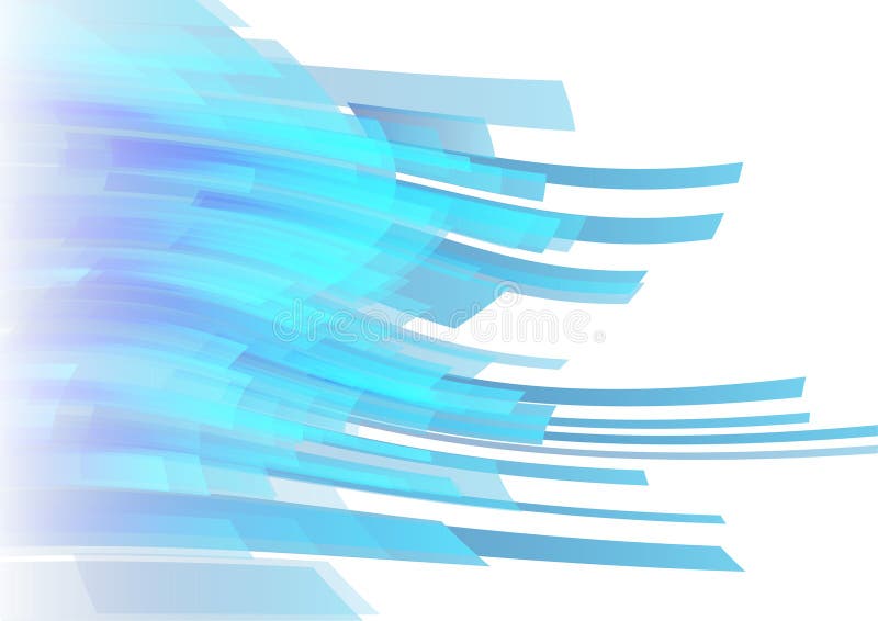 Vector : Franja Curva Azul Sobre Fondo Blanco Ilustración del Vector ...