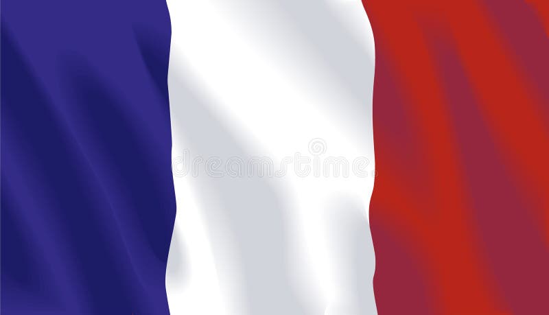 Vector Franse Vlag vector illustratie. Illustration of eenheid - 6698358