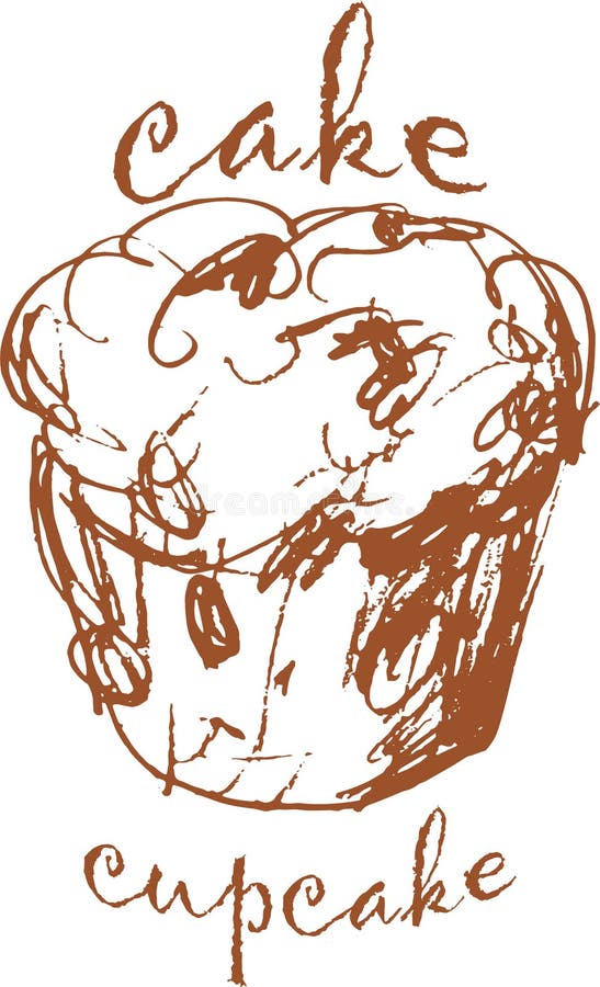 Cupcake and Lettering Messages for Valentines Day. Stock Vector ...