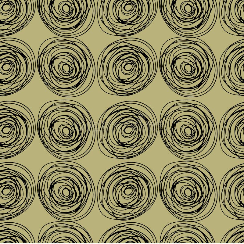 Vector Freehand Drawing Seamles Stock Vector - Illustration of fabric ...