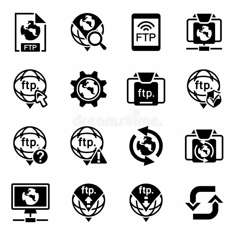 Ftp Icon Stock Illustrations – 2,677 Ftp Icon Stock Illustrations ...