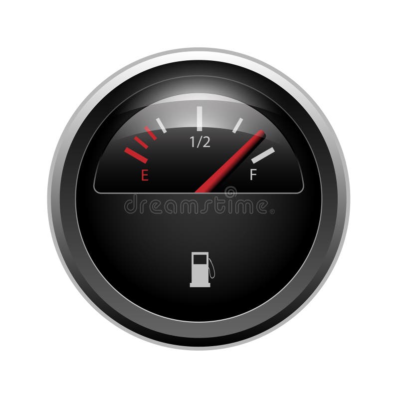 Fuel gauge stock vector. Illustration of level, gauge - 20134153