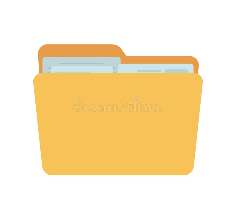 Full folder icon stock illustration. Illustration of arrangement - 12704993
