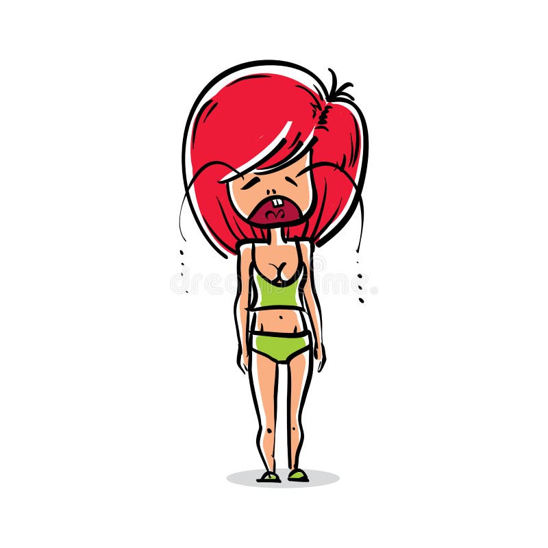 Portrait Sad Woman Stock Illustrations 7 923 Portrait Sad Woman Stock