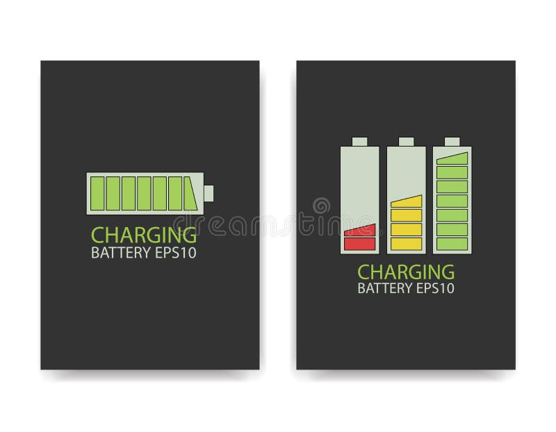 Fully Charged Battery Banner. Design Template for Magazine or Book Page ...