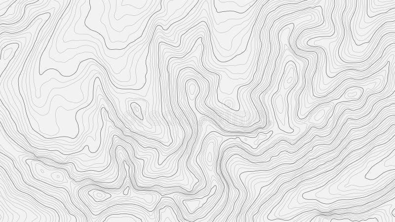 Vector Topographic Map in Neon Colors on a Dark Background with ...