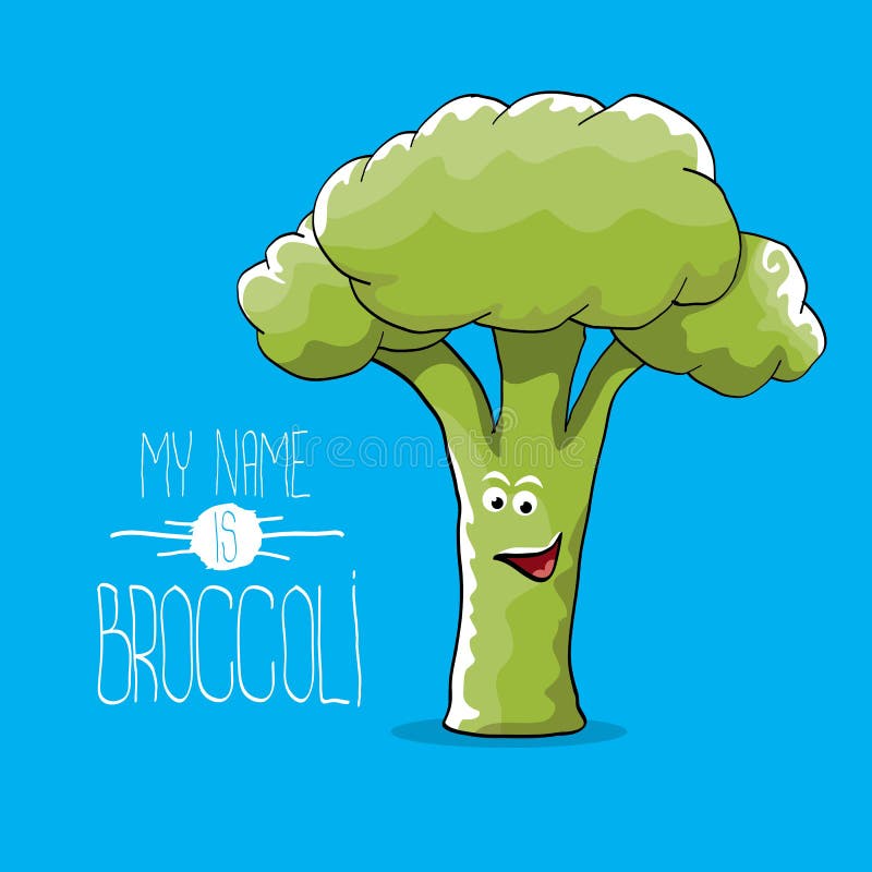 Vector Funny Cartoon Cute Green Broccoli Character Stock Vector ... Vector Funny Cartoon Cute Green Broccoli Character Stock Vector ...