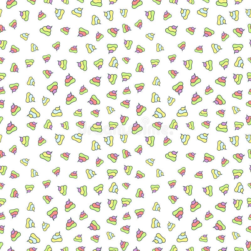 Poop with a Rainbow. Cartoon Vector Stock Vector - Illustration of ...