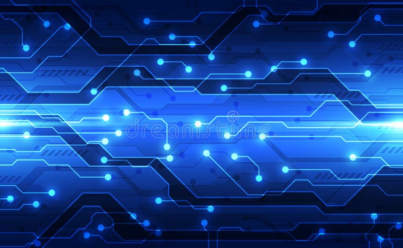 Vector Future Digital Circuit Technology Concept, Abstract Background ...