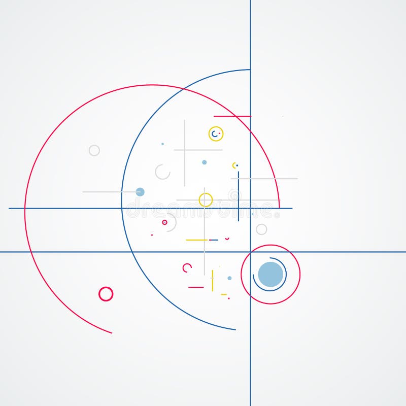 Vector Future Geometry Symbol. Abstract Illustration. Circular Elements ...