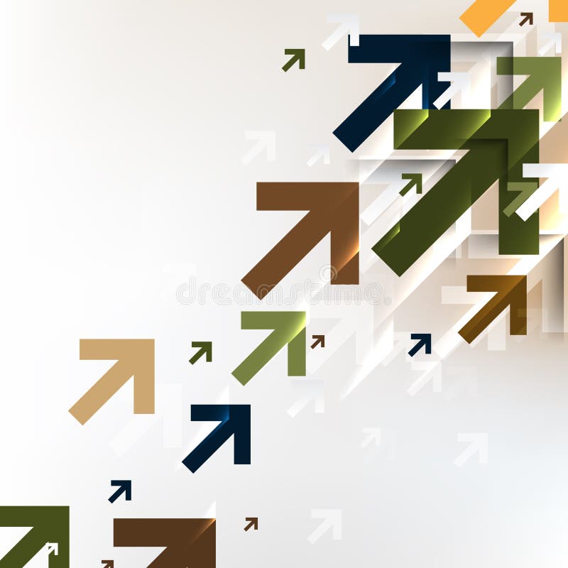 Vector Futuristic Overlapping Arrows Background Stock Vector ...