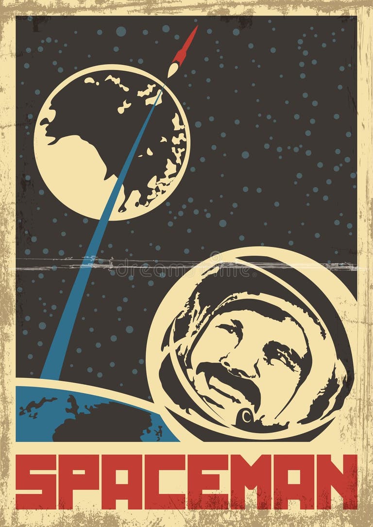 Soviet Space Propaganda Stock Illustrations – 143 Soviet Space ...