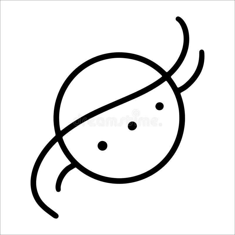 Galaxy Icon in a Minimalistic Style Vector Stock Vector - Illustration ...