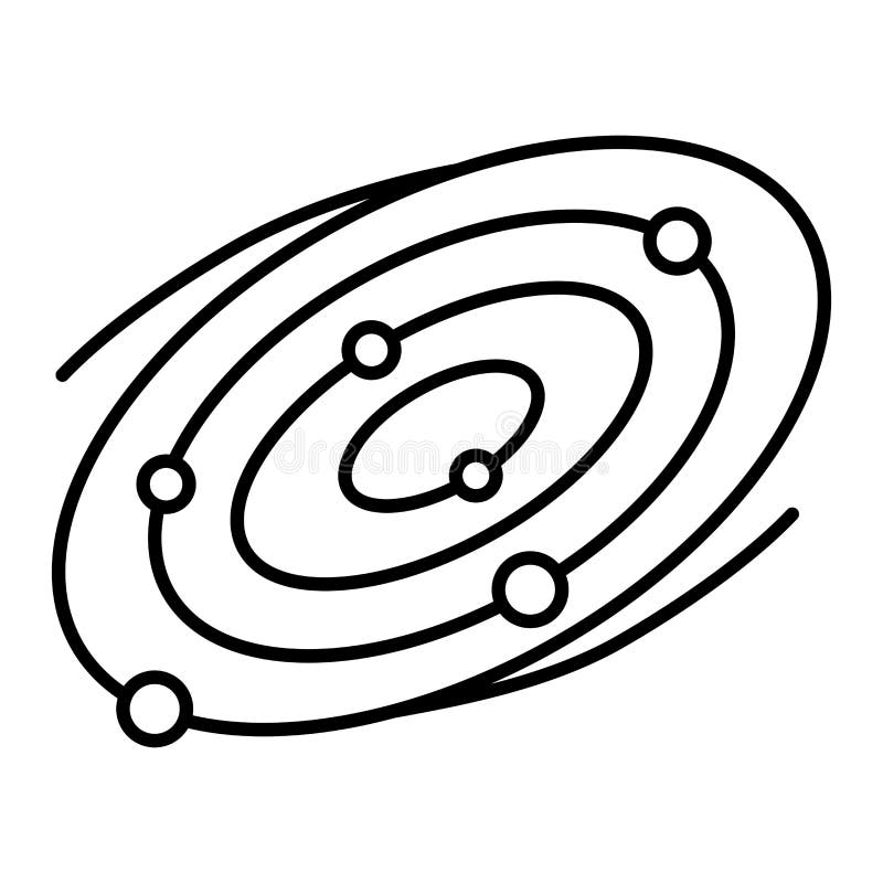 Vector Galaxy Outline Icon Design Stock Vector - Illustration of ...
