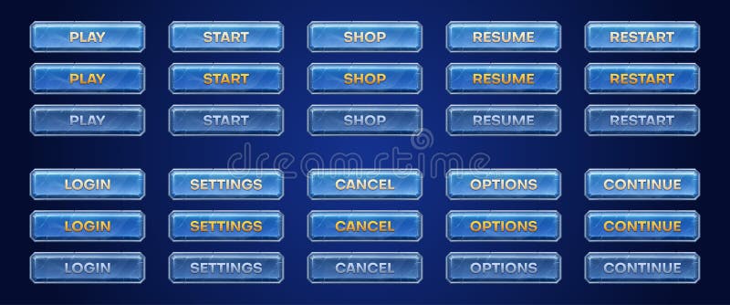 Continue Button Ui Ux Stock Illustrations – 154 Continue Button Ui Ux ...