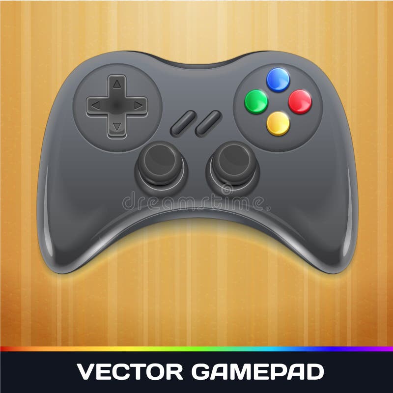 Ejemplo Del Arte Del Pixel Del Vector - Gamepads Modernos Ilustración ...
