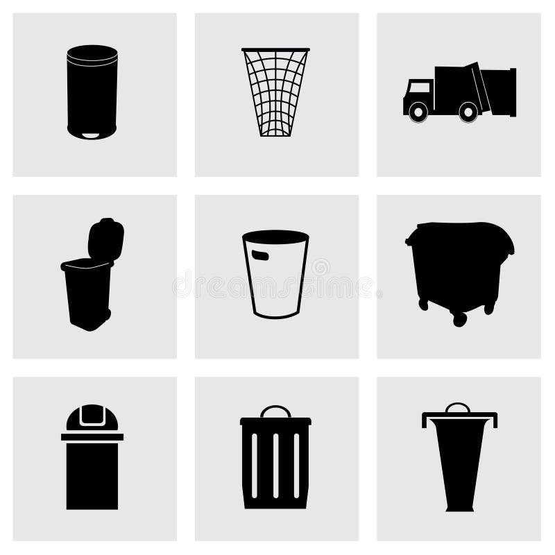 Garbage Icons set stock vector. Illustration of conservation - 66080185