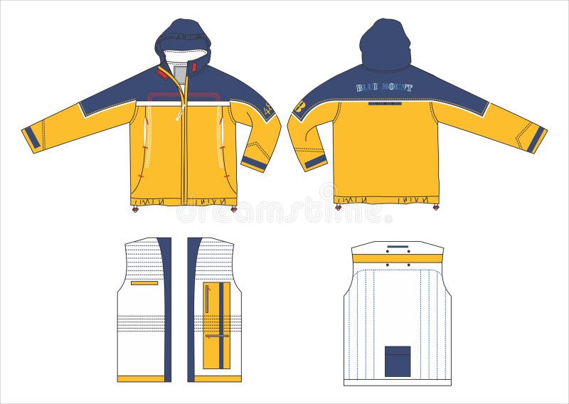 Outerwear Vector Templates Stock Vector Illustration Of Collar 100782953
