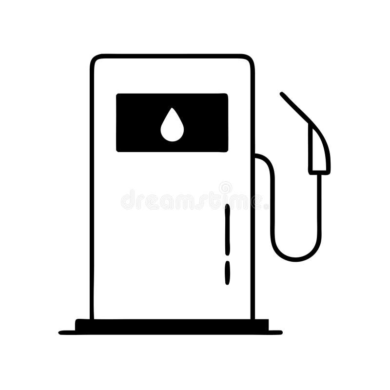 Vector Gas Pump for Energy and Fuel Design Projects Stock Image ...