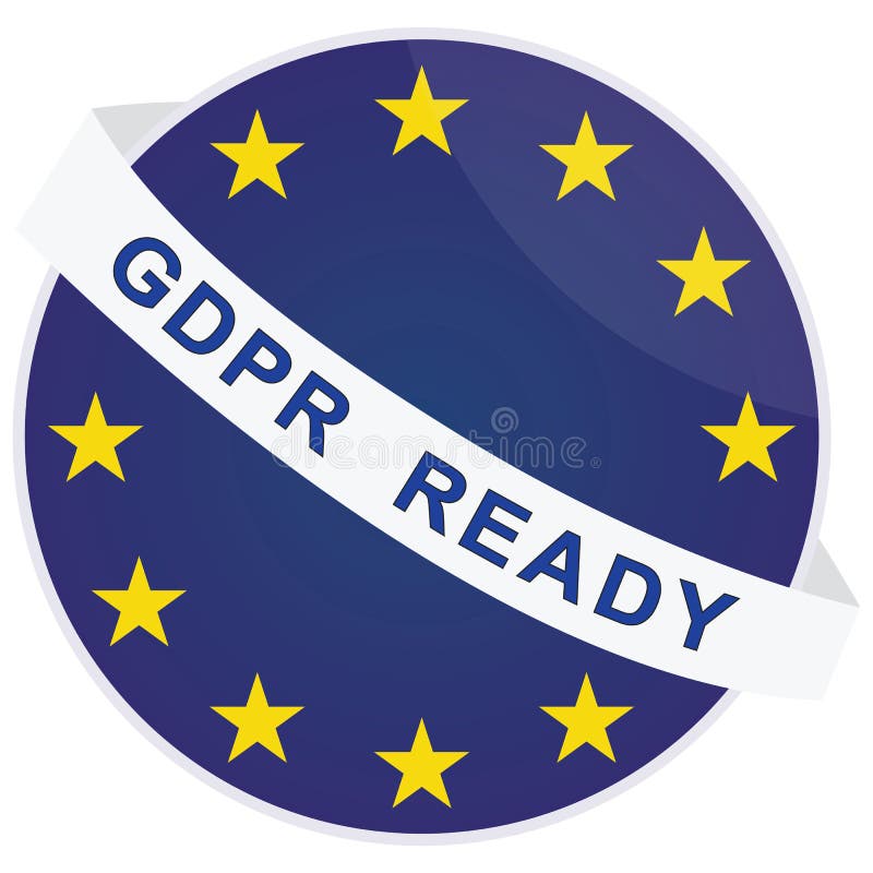 Vector GDPR Ready Badge Template Stock Vector - Illustration of ...