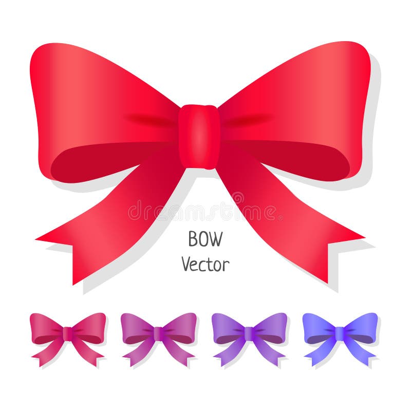 Vector Geïsoleerde Boogreeks Kleuren Van Huidige Bogen Vector ...