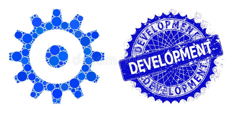 Development Stamp. Development Round Vintage Grunge Label Stock Vector ...