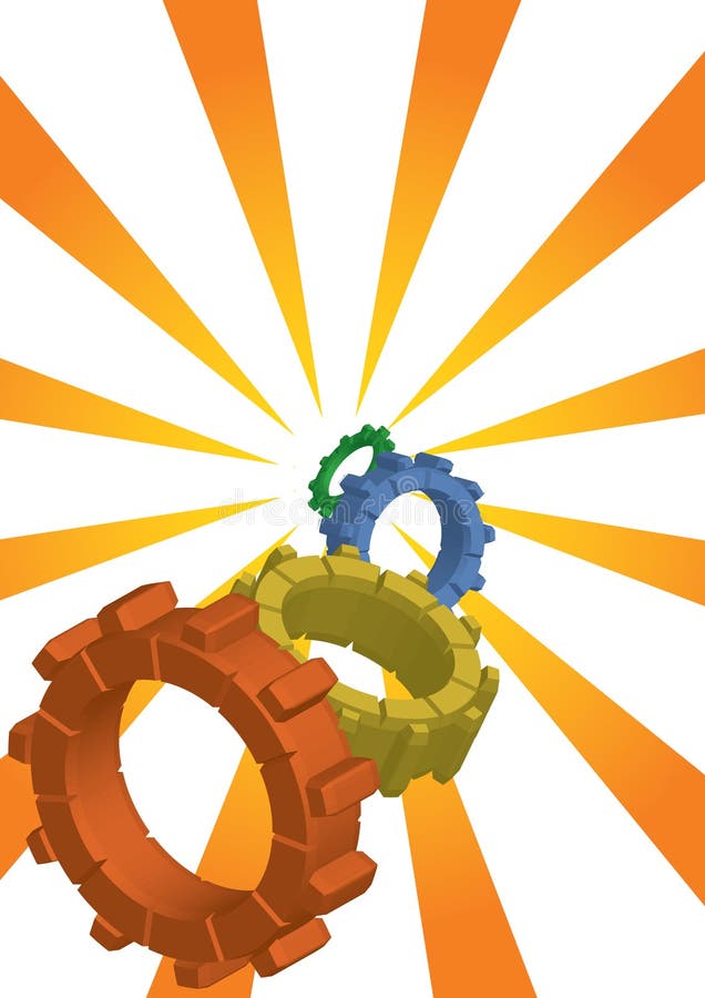 Vector Gears Abstract Background Stock Vector - Illustration of ...