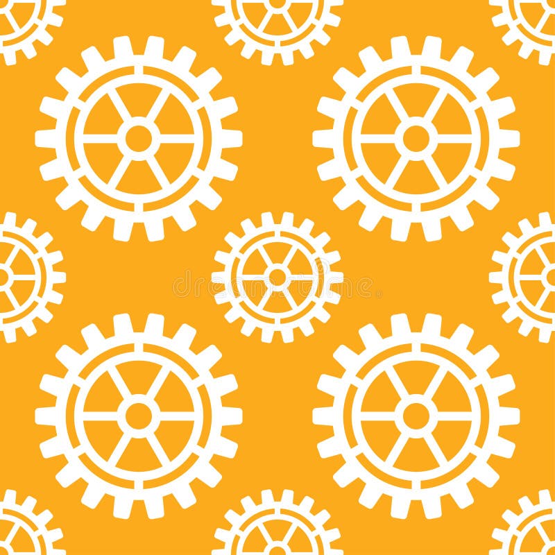 Vector Gears Icons Seamless Patterns Stock Vector - Illustration of ...