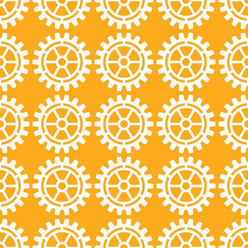 Vector Gears Icons Seamless Patterns Stock Vector - Illustration of ...