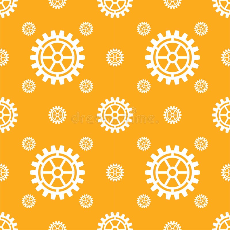 Vector Gears Icons Seamless Patterns Stock Vector - Illustration of ...