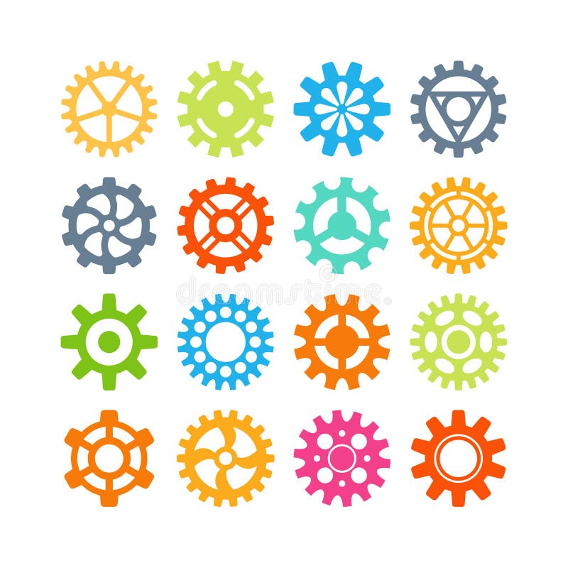 Gears icons stock illustration. Illustration of business - 2543758