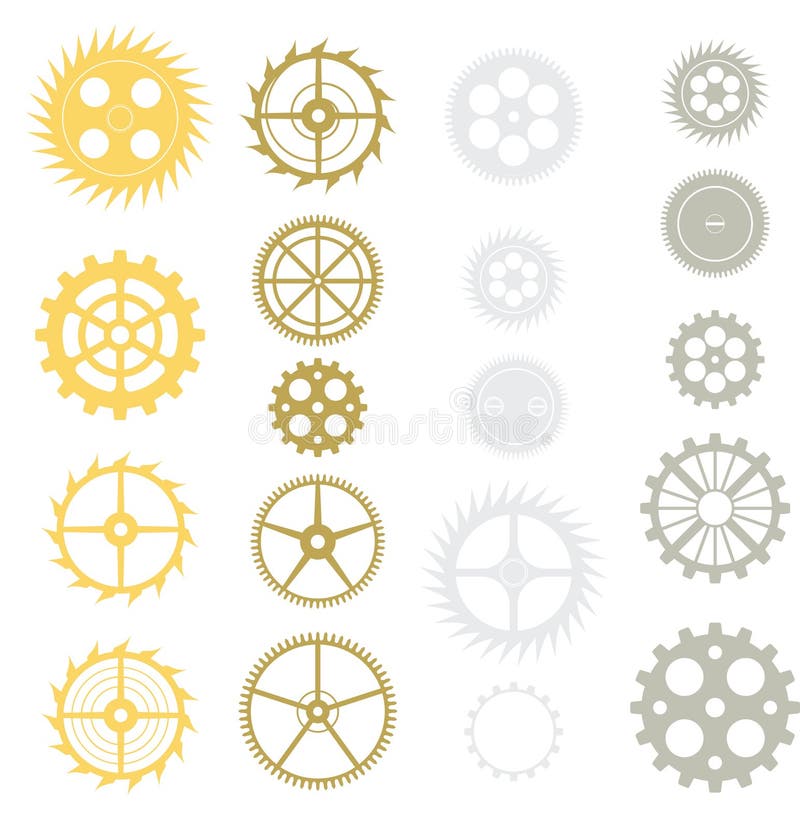 Vector gears stock vector. Illustration of factory, graphic - 59640104