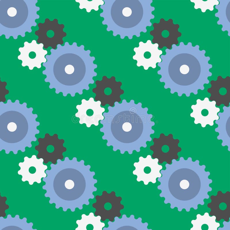 Vector Gears Seamless Pattern Background Machine Wheel Mechanism ...