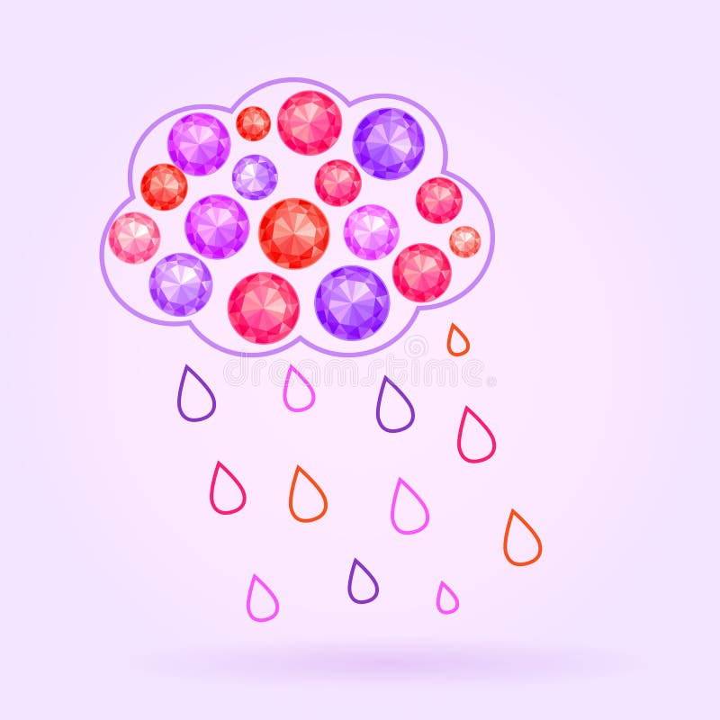 Cloud Diamond Rain Stock Illustrations – 245 Cloud Diamond Rain Stock ...