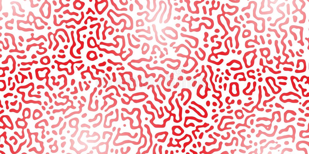 Vector Generative Algorithm Psychedelic Red Background Reaction
