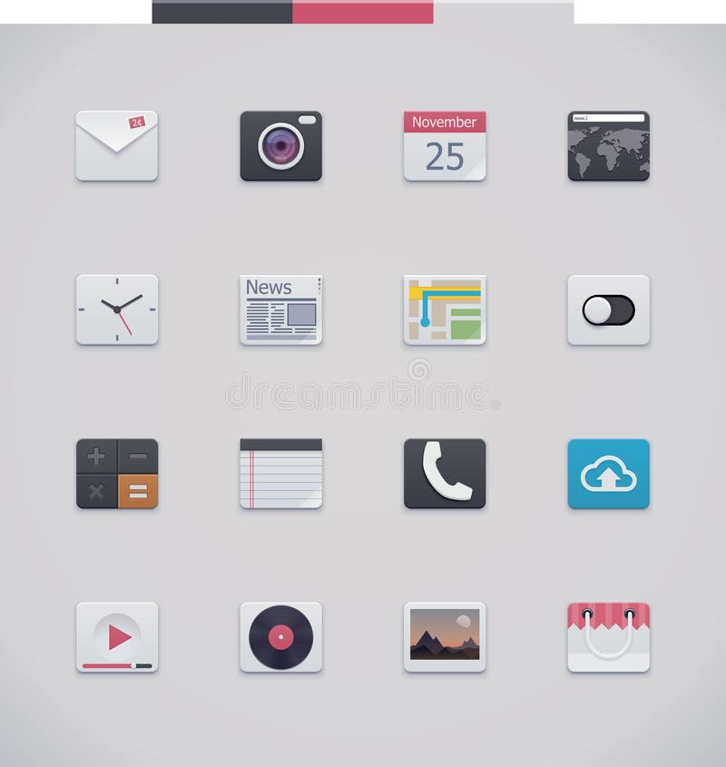 Vector web page icon set stock vector. Illustration of address - 34361849