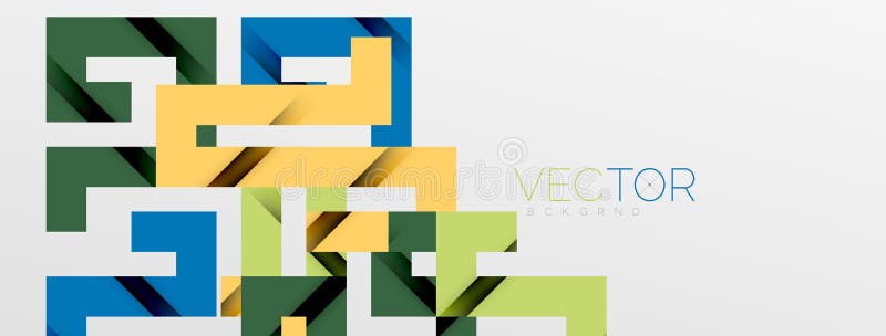 Vector Geometric Abstract Background Design Stock Vector - Illustration ...