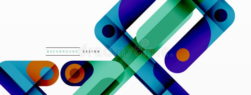 Vector Geometric Abstract Background Design Stock Vector - Illustration ...