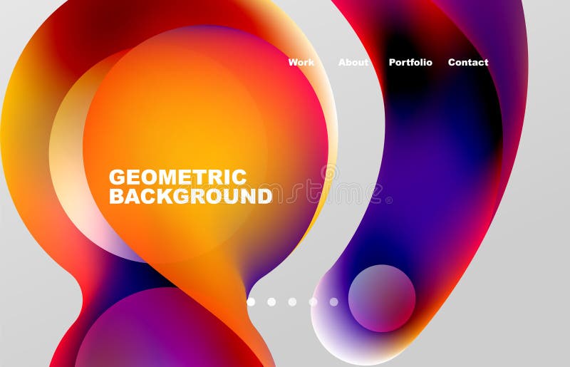 Vector Geometric Abstract Background Design Template Stock Vector ...