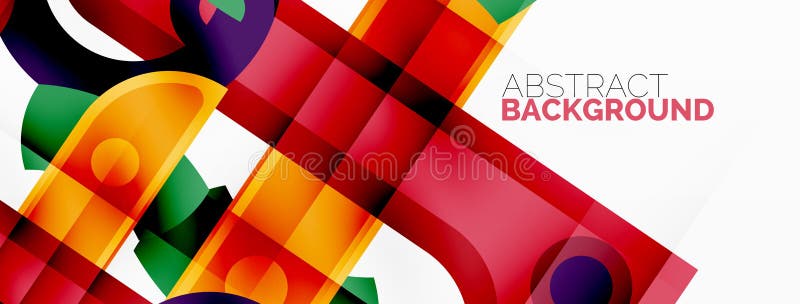 Vector Geometric Abstract Background Template Stock Vector ...