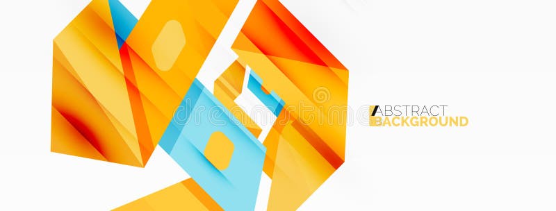 Vector Geometric Abstract Background Template Stock Vector ...