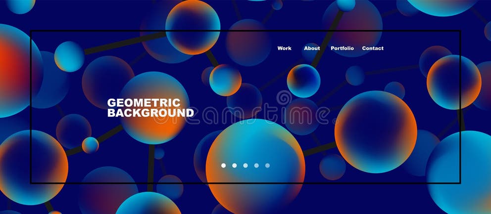 Vector Geometric Abstract Background Template Design Stock Vector ...