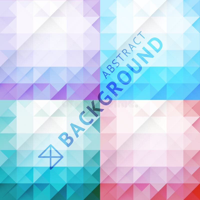Vector Geometric Abstract Background with Triangles and Lines. Stock ...