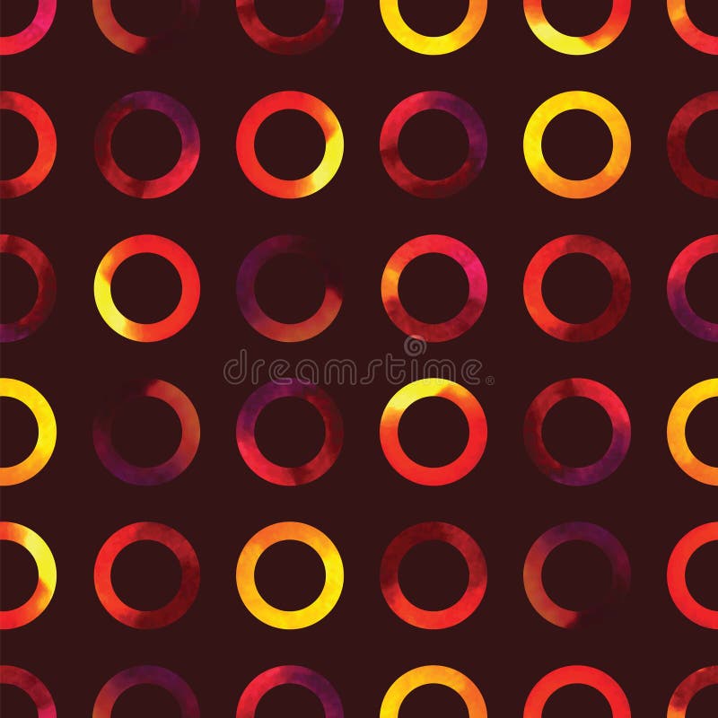 Vector Geometric Abstract Watercolor Pattern with Gradient Circles Stock Vector - Illustration ...